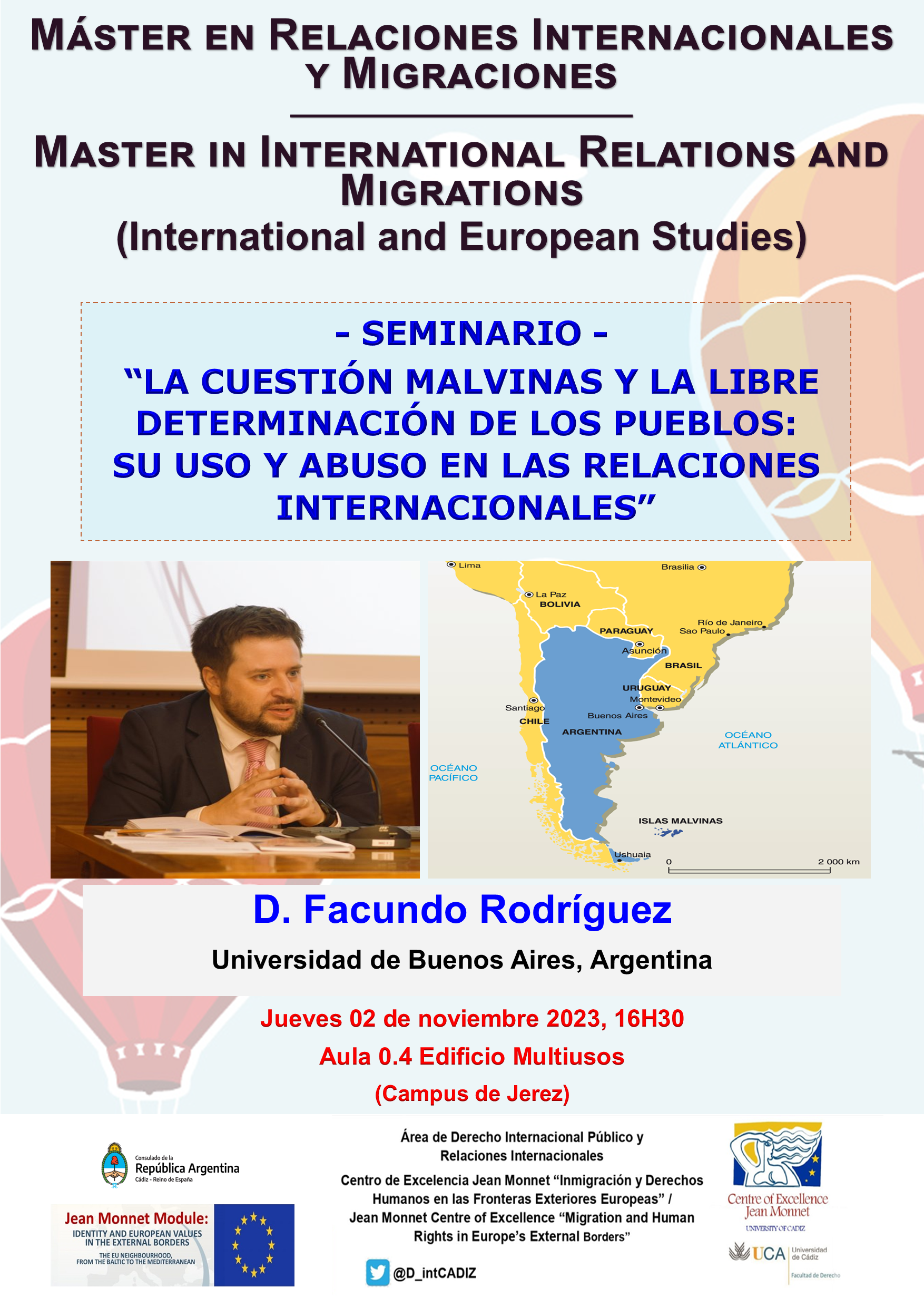 SEMINARIO “LA CUESTIÓN MALVINAS Y LA LIBRE DETERMINACIÓN DE LOS PUEBLOS ...